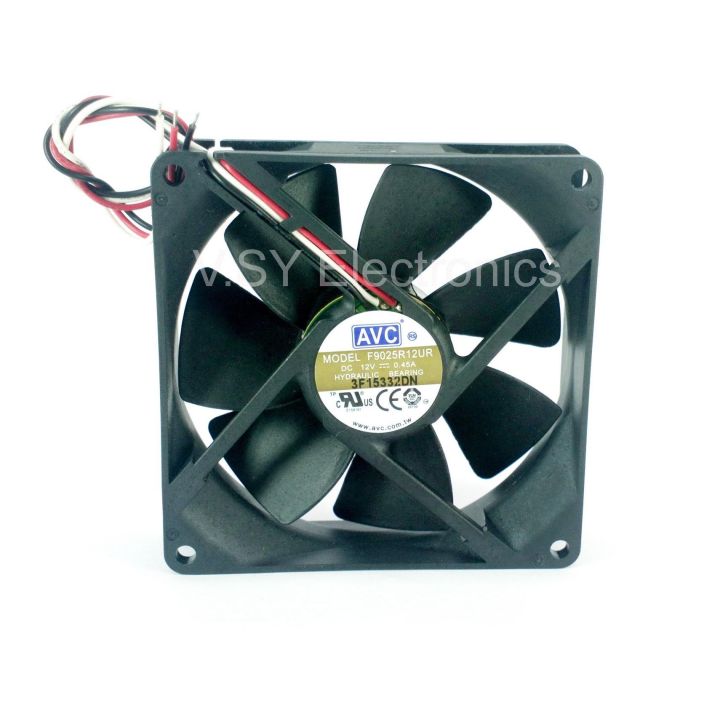 AVC Semi High Speed 92mm x 92mm x 25mm 12v 0.45a Case Fan Cooling Fan ...