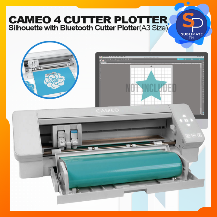 Silhouette CAMEO 4 with Bluetooth Cutter Plotter 12 Inches Plot Size ...
