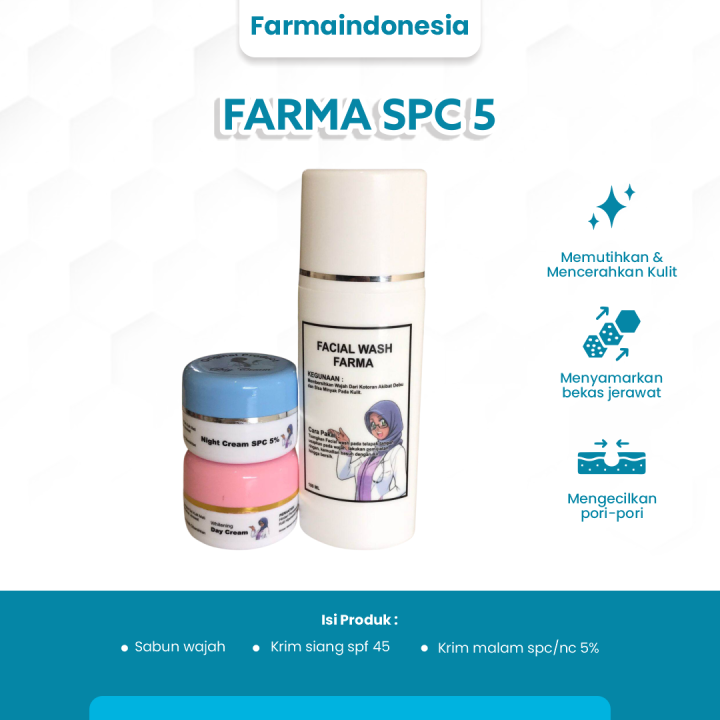 Farma Label Dokter SPC 5% 3in1 Soft Farma Paket Perawatan Kecantikan Original | Lazada Indonesia
