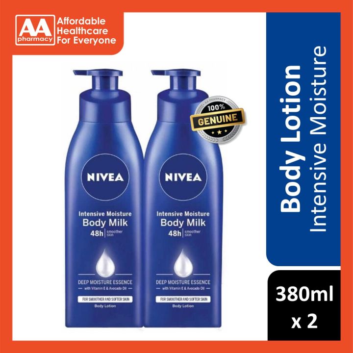 Nivea Intensive Moisture Body Milk Body Lotion 380ml X 2 | Lazada