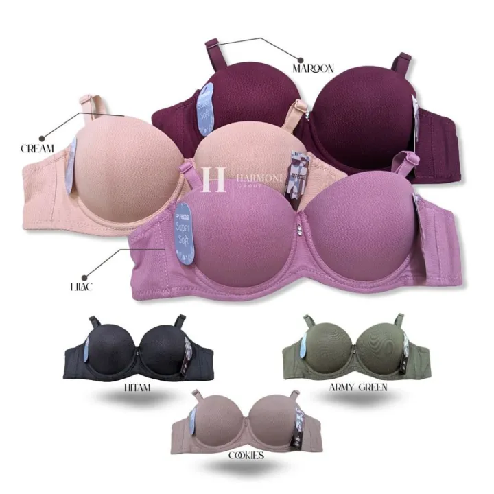 Bra Cup A Pakai Kawat Fema 3333 Kait 2 Bra Busa push up size 34 - 38 | Lazada Indonesia