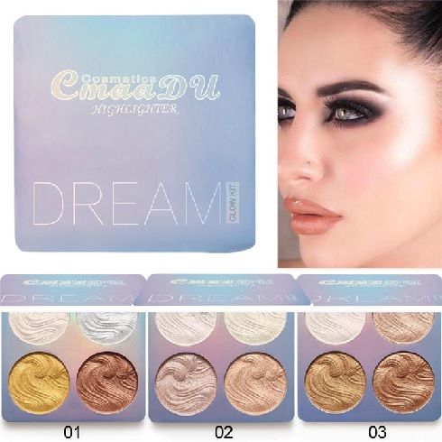 CmaaDu 4 Colors Baked Highlighter Powder Palette Palet / Cmaadu ...