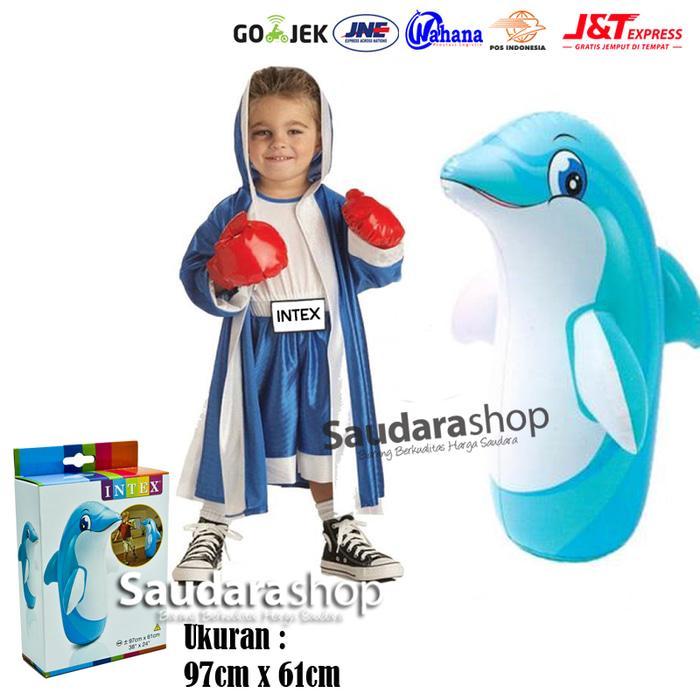 Intex 44669 Sansak Tinju Anak / Sansak Tinju 3D BOP Dolphin / Sansak ...