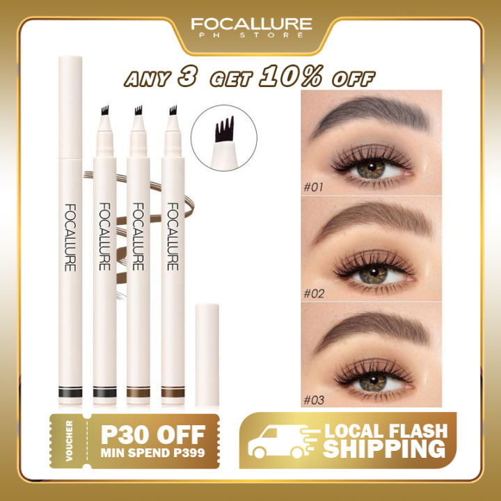 FOCALLURE Eyebrow Pencil 4 Points Long Lasting Liquid Natural ...