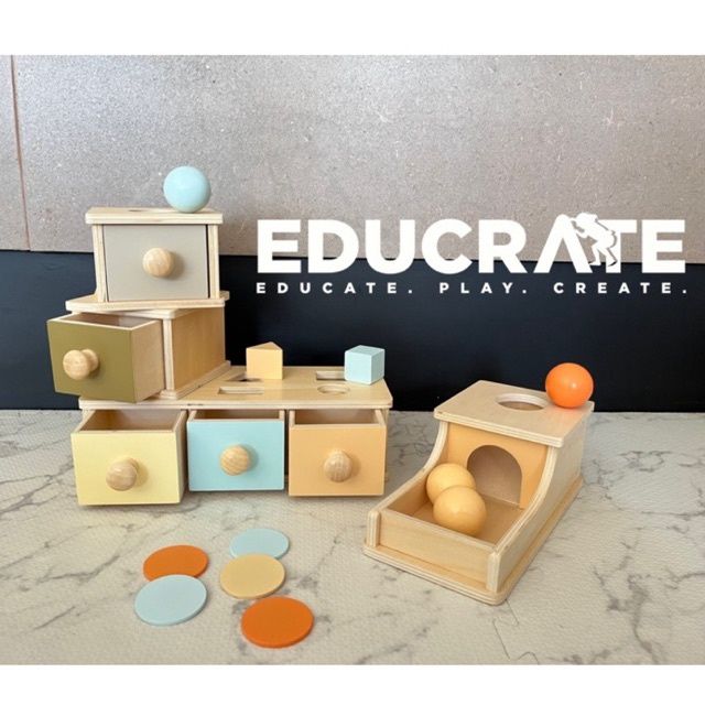 educratePH Montessori materials in Muted colors for infant object ...