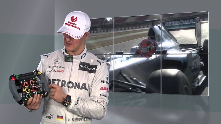 Minicut Mercedes AMG F1 Michael Schumacher Steering Wheel TEAM W03 ...