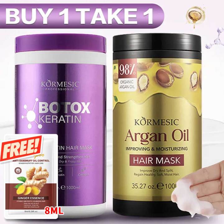 KJ Botox Keratin Hair Mask Collagen Straight Hair Organic Repair ...