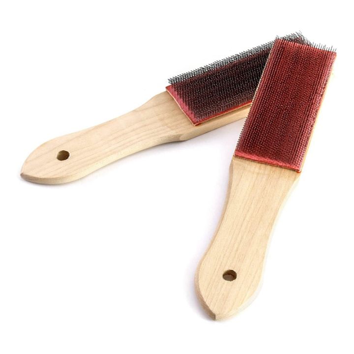 (WOMC) File CleanerCarded Two in One File Brush Heavy Steel File Brush ...