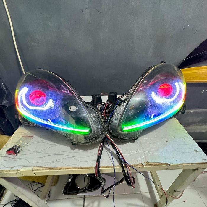 Starled - Headlamp Honda Mobilio Atau Honda Brio Set Biled Custom RGB ...