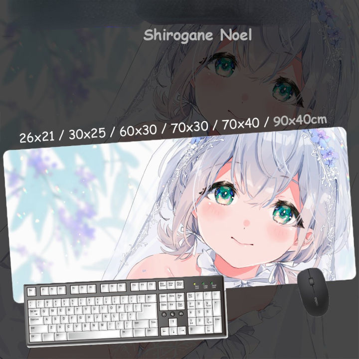 Anime Custom Design XXL Mouse Pad Hololive Vtuber Shirogane Noel Gamer ...