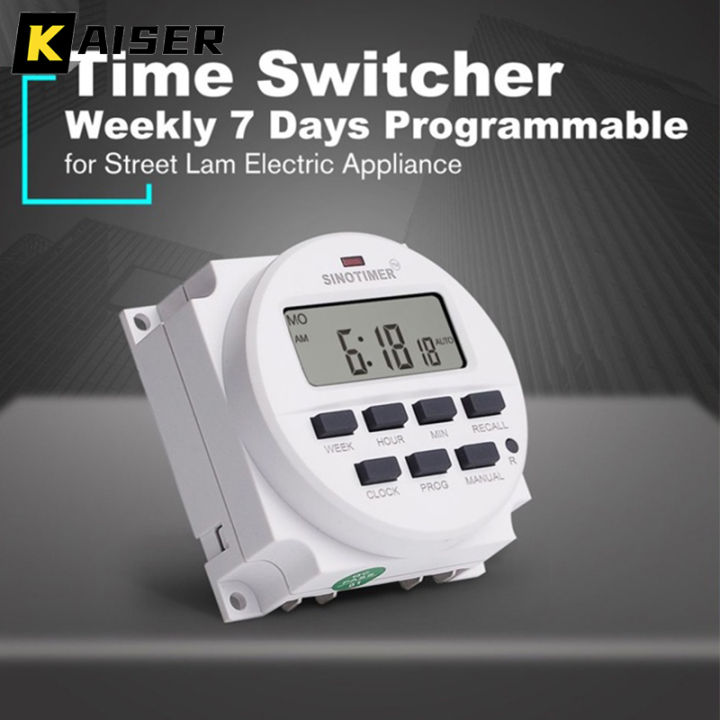 Sinotimer Tm618H-2 220V Ac Digital Time Switch Output Voltage 220V 7 ... Sinotimer Tm618H-2 220V Ac Digital Time Switch Output Voltage 220V 7 ...