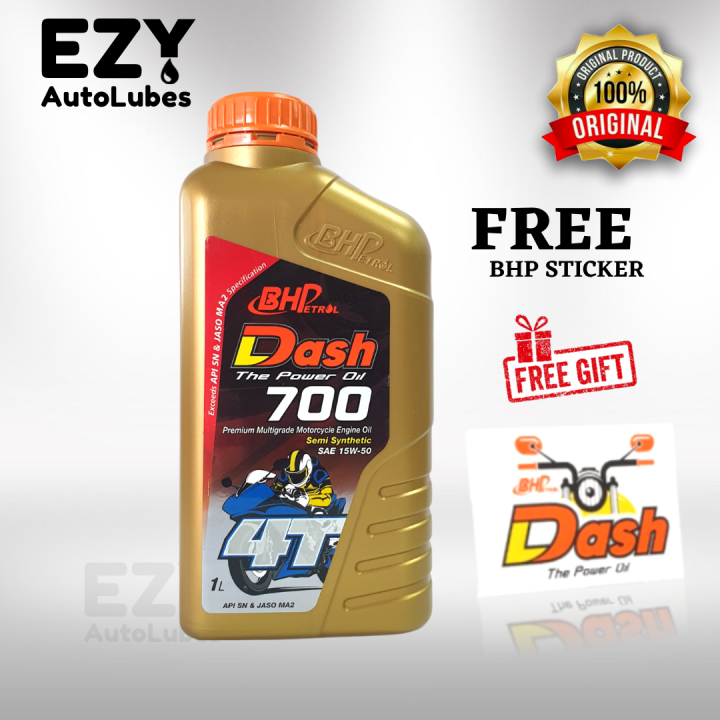 BHP Dash 700 4T SAE 15W50 Semi Syn 1L 👉 BHP Motorcycle Oil 100% ...