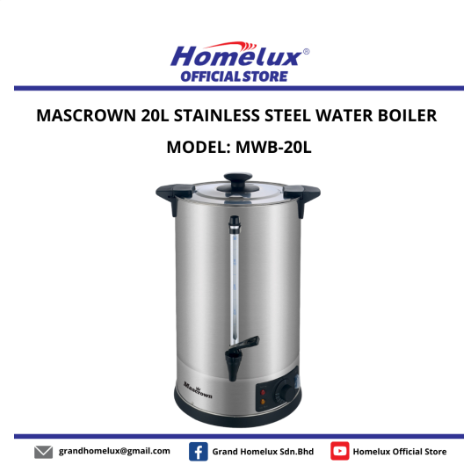 [SIRIM] MASCROWN ELECTRIC WATER BOILER 20 LITER MWB-20L/[SIRIM ...