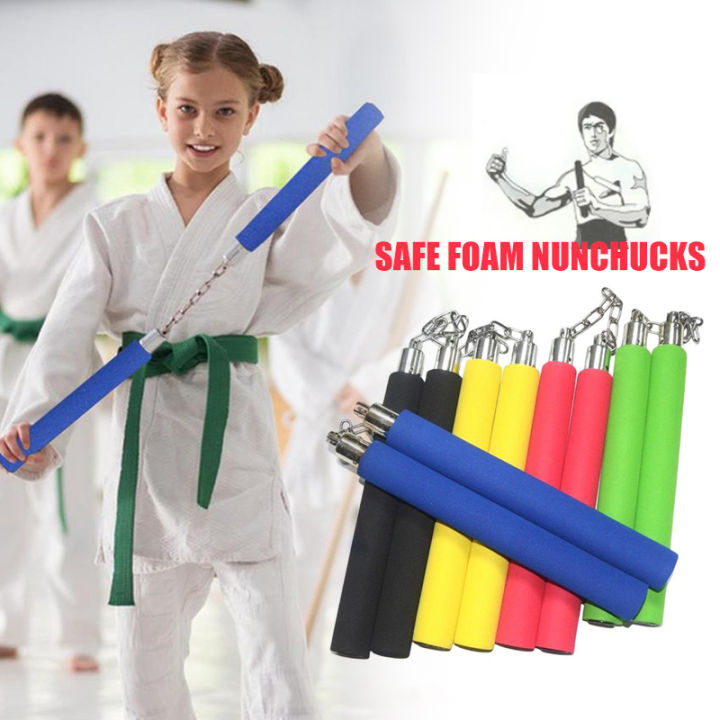 Martial Foam Nunchucks Sponge Stick Rope Kid Practice Training Practice ...