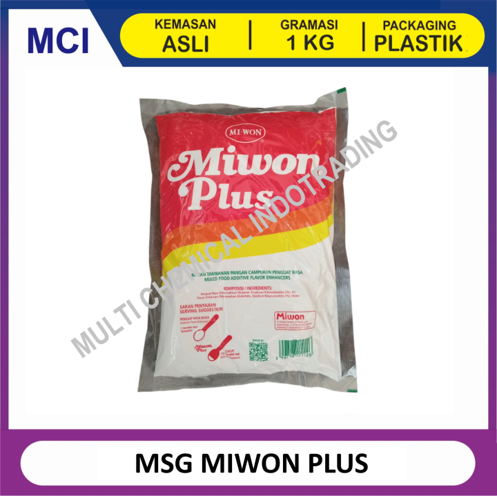 MONOSODIUM GLUTAMATE MSG PECIN VETSIN MURNI MIWON MI-WON PLUS 1 KG | Lazada Indonesia