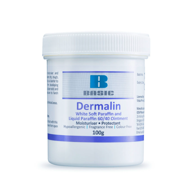 BASIC Dermalin (White Soft Paraffin and Liquid Paraffin 60/40 Ointment ...