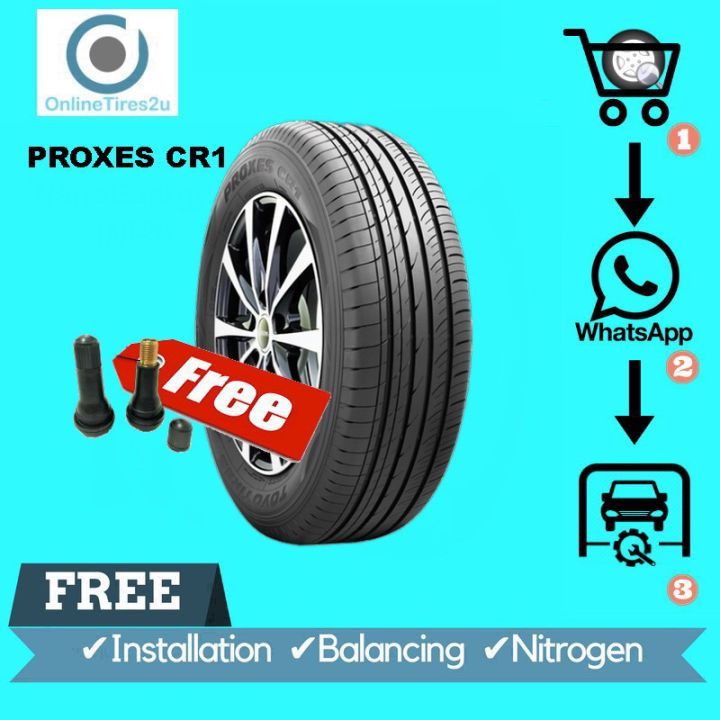 175/65R14 - TOYO PROXES CR1 (With Installation) | Lazada