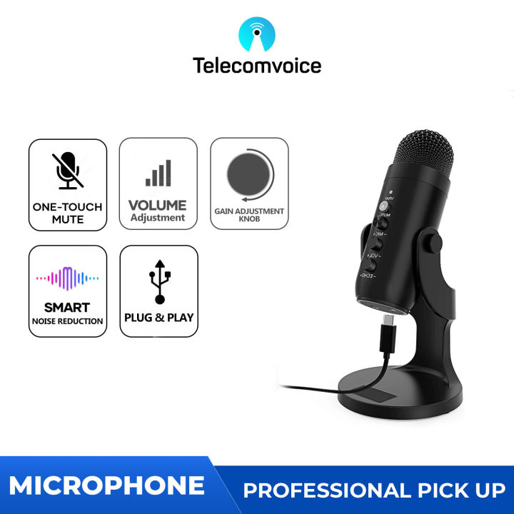 Energsolo USB Portable Desktop Studio Microphone / Recording / Podcast ...