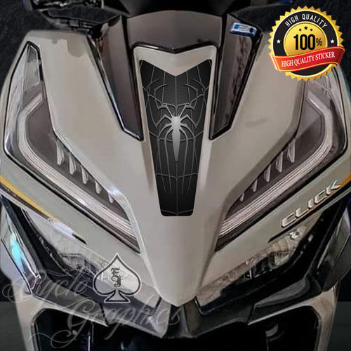 HONDA CLICK V3 125i FRONT STICKER SPIDER LOGO ej cycle | Lazada PH