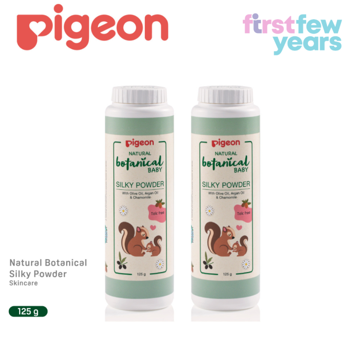 Pigeon Natural Botanical Baby Silky Powder 125g (Twin Pack) | Lazada ...
