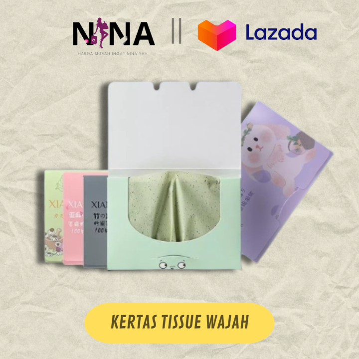 KERTAS TISSUE WAJAH PENYERAP MINYAK / OIL CONTROL PAPER ISI 100 LEMBAR ...