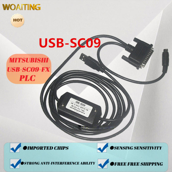 For Mitsubishi PLC cable USB-SC09 USB-SC09-FX (black) Mitsubishi USB ...