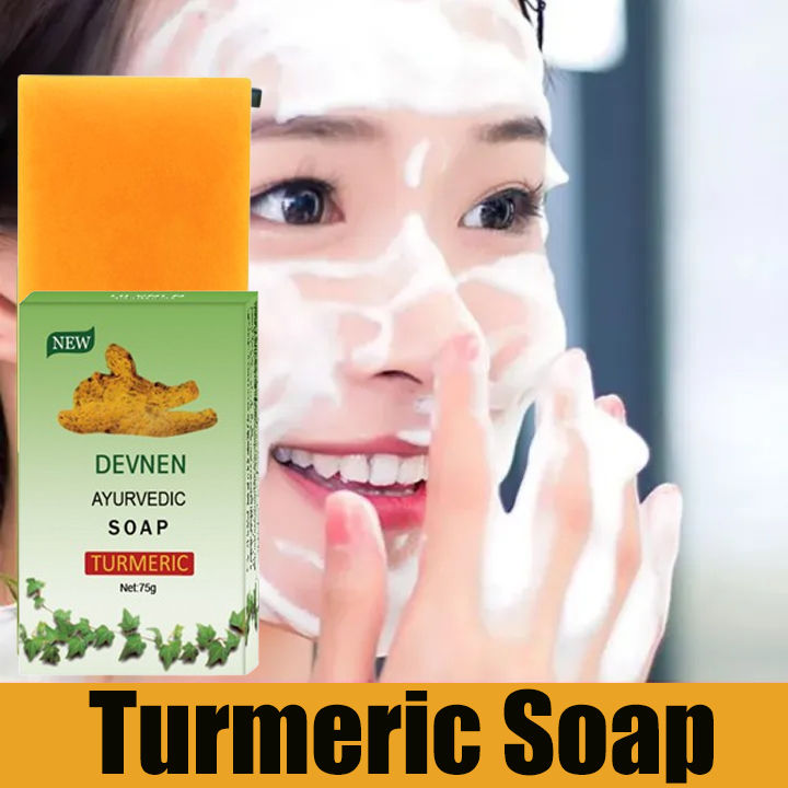 Original DEVNEN Turmeric Soap 75G Legit and Authentic Whitening Soap ...