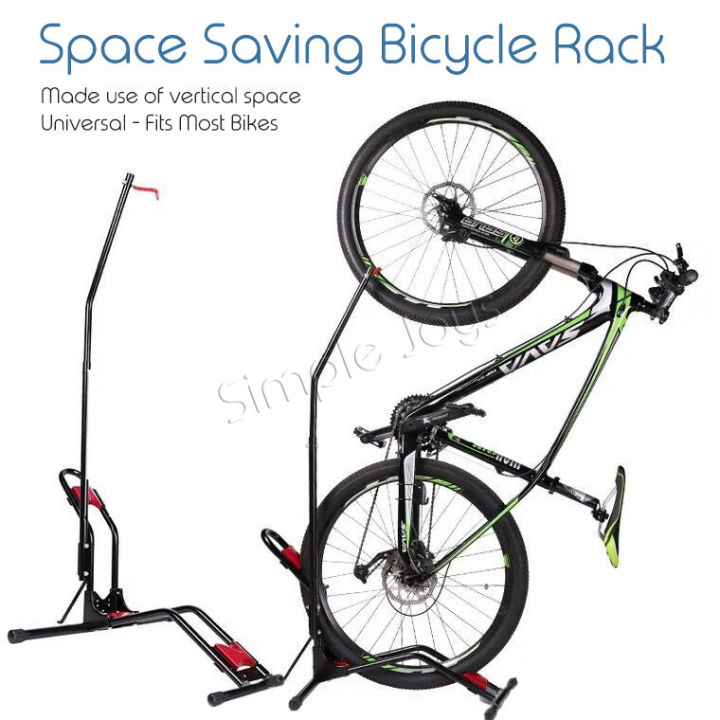 Bicycle Vertical Stand Adjustable L Shape Bike Rack Parking Storage ...
