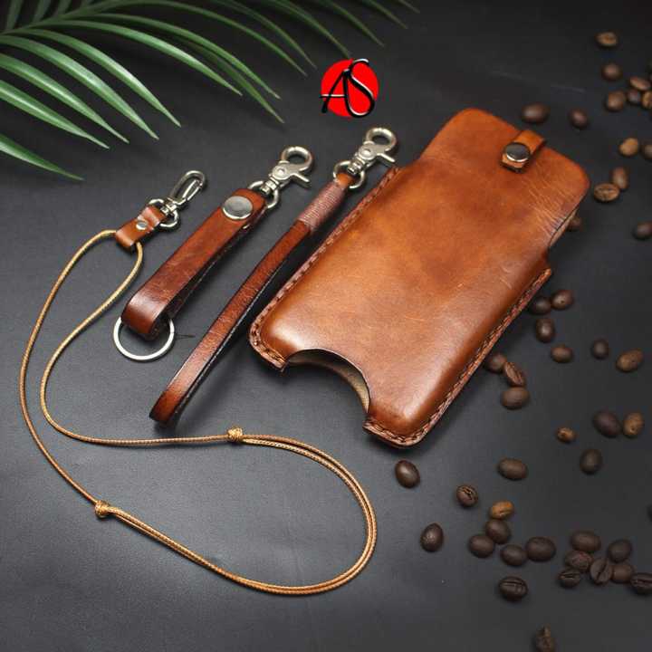 Casing hp kulit gantungan tangan ikat pinggang kalung tali korea | Lazada Indonesia