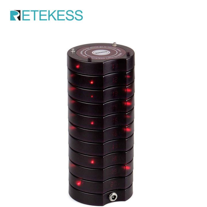Retekess 10 PC TD165(SU-668) Dark Red Red Coaster Pager for Restaurant ...