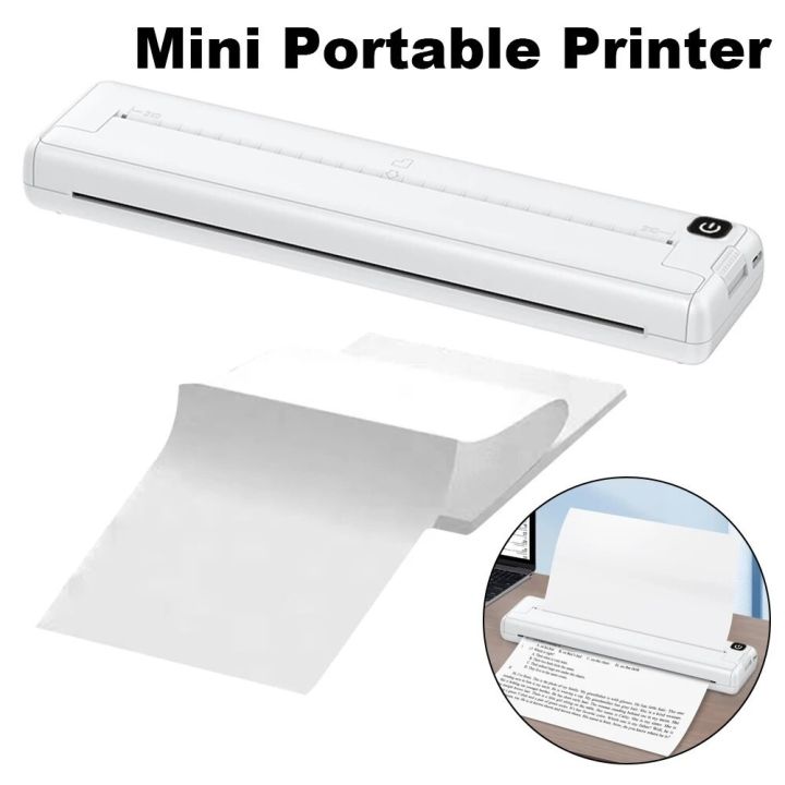 XXX Portable Mini Inkless Wireless A4 Thermal Printer Pocket Photo ...