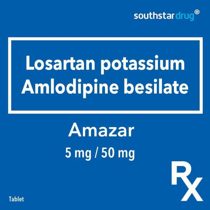 Rx: Amazar 5mg / 50mg Tablet | Lazada PH