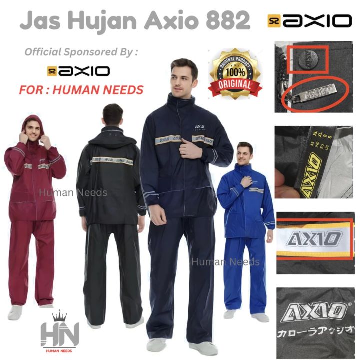 Jas Hujan Axio 882 /Mantel Axio /Setelan Jas Ujan Axio Dewasa Jaket Celana Uniseks | Lazada ...