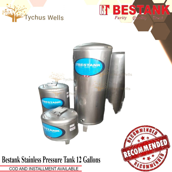 Bestank Original Stainless Pressure Tank 12 Gallons Gals | Lazada PH
