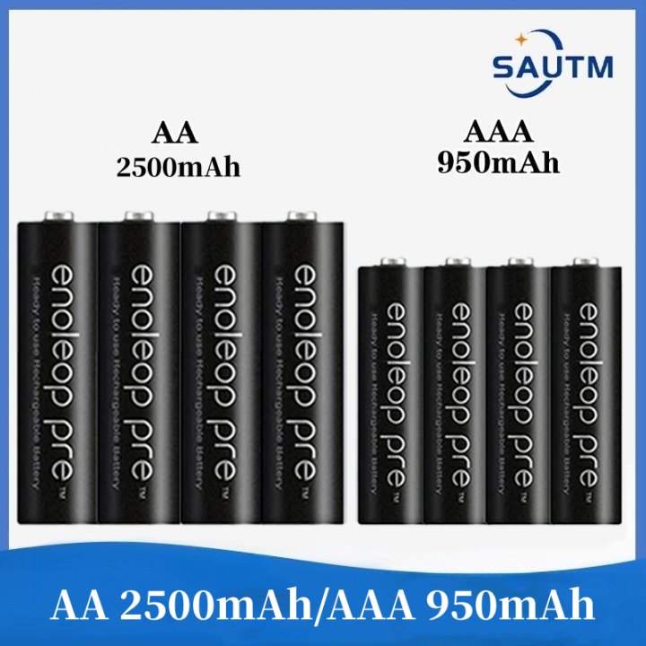 Eneloop Pro AA 2550mAh, AAA 950mAh 1.2V NI-MH Rechargeable Batteries ...