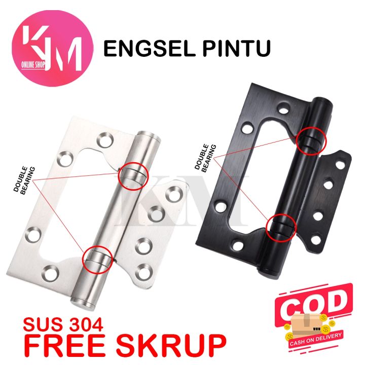 Engsel Pintu 4 inch / Engsel Jendela Kupu-kupu tanpa coak | Lazada ...