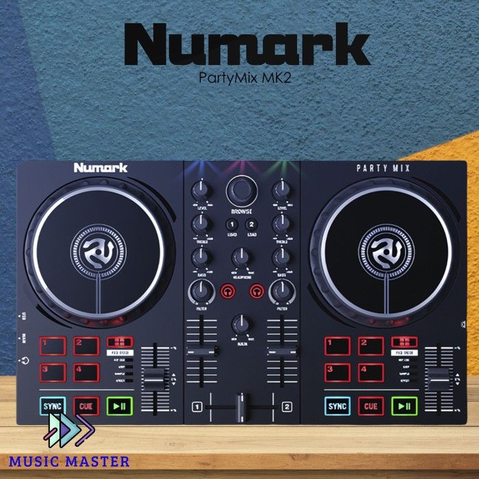 NUMARK PARTY MIX DJ CONTROLLER WITH BUILT IN SOUNDCARD PARTYMIX ...