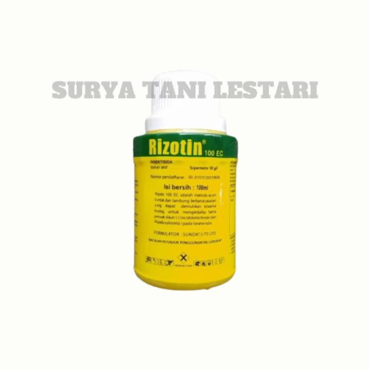 Rizotin 100 EC 100 Ml Insektisida Hama Ulat Serangga Kutu | Lazada ...