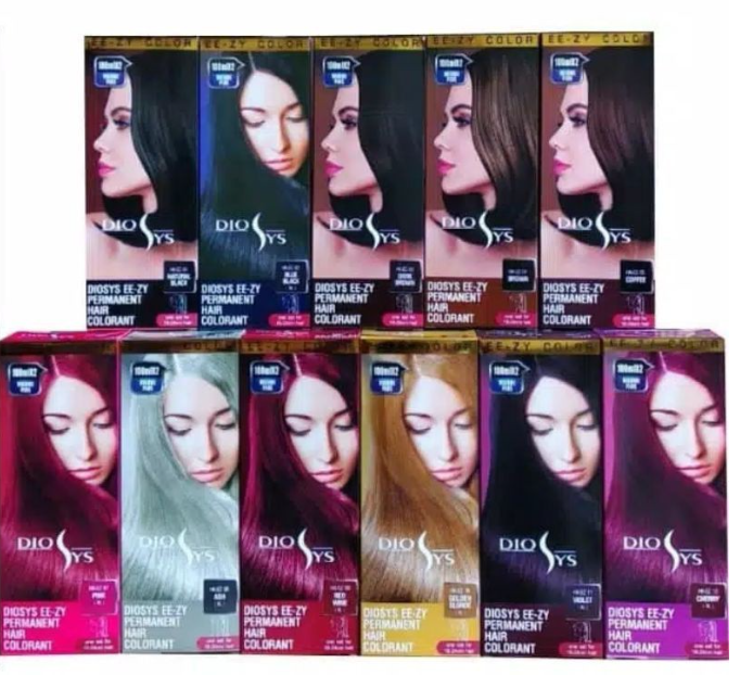 Grabstock DIOSYS PERMANENT HAIR COLOR 45ml Pewarna Rambut / Cat Rambut ...