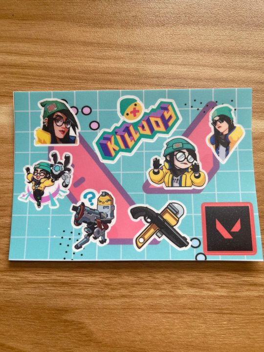 Valorant Agent Mini sticker sheet | Lazada PH