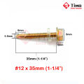 (100pcs) Tex Screw for metal for wood 1,1-1/2, 2, 2-1/2,3,4,5inch ...