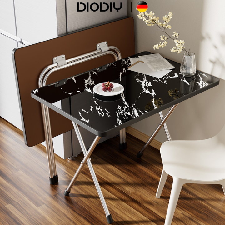 DIODIY Folding Dining Table Computer Table Portable Desk MultiPurpose ...