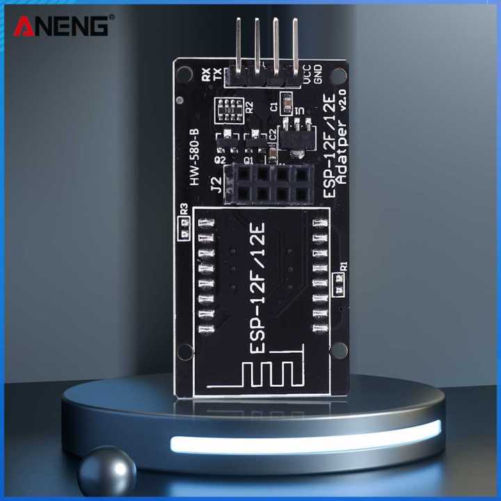 【อเนค】ตัวรับสัญญาณ ESP8266 ESP-12E/12F โมดูลบอร์ด WiFi อนุกรม5V อุปกรณ์ ...