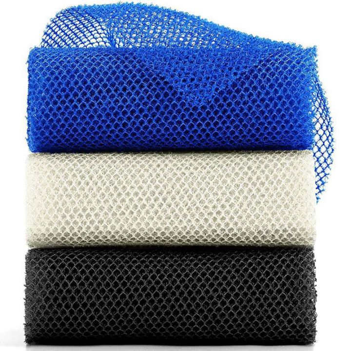 (IKPS) 3 Pieces African Net Long Net Exfoliating Shower Body Scrubber ...
