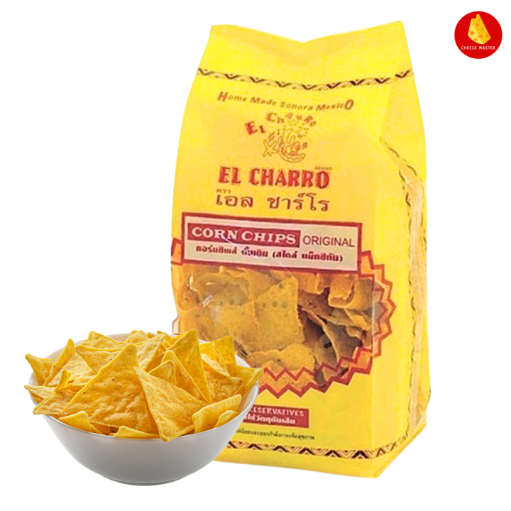 แป้งกรอบ เม็กซิกัน คอร์นชิพ El Charro Corn Chips Original 200g นาโช่ ตอติยาร์ รสดั้งเดิม ...