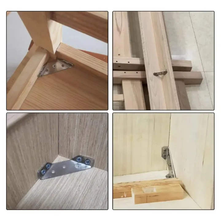 10/20Pcs Corner Braces Joint Stainless Steel Angle Code Corner Bracket ...