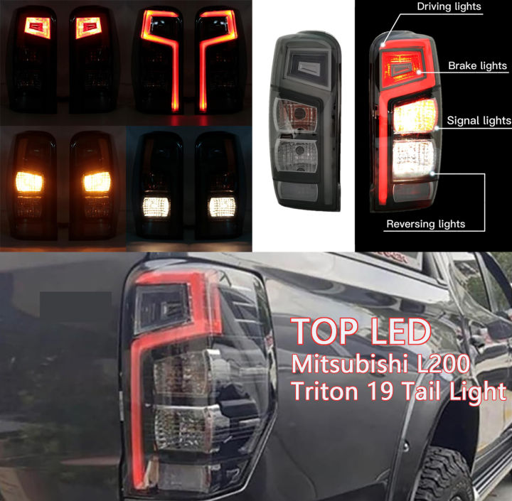 Triton Tail light Mitsubishi Black Tail lamp L200 Triton High End ...