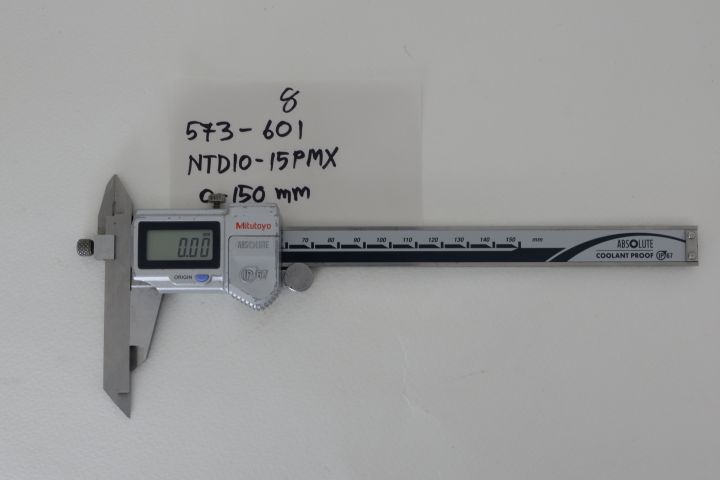 ดิจิตอลเวอร์เนีย(มือ2) กันน้ำ ปากวักเลื่อนได้ Mitutoyo Digital Caliper 573-601 ขนาด 150มม รายการ ...