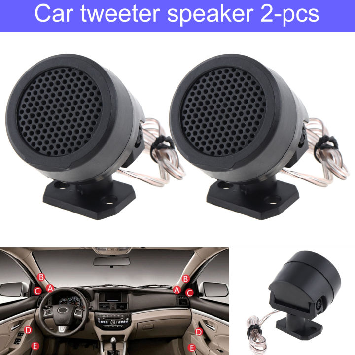 2pcs 500W High Efficiency Mini Stereo Dome Tweeter Speakers with Stand ...