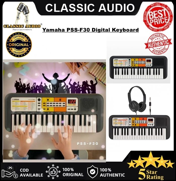 CLASSIC AUDIO Yamaha PSS-F30 Digital Keyboard (ORIGINAL) | Lazada PH